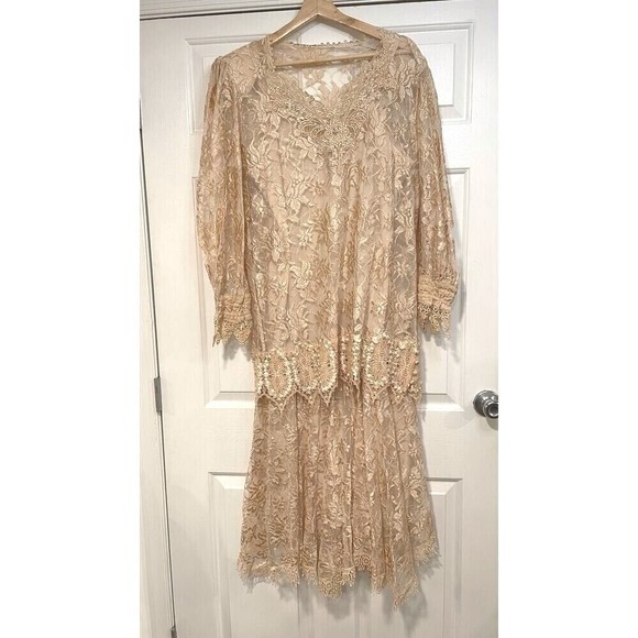 Susan Lunenfeld | Dresses | Vintage Victorian Lace Midi Mini Dress L ...